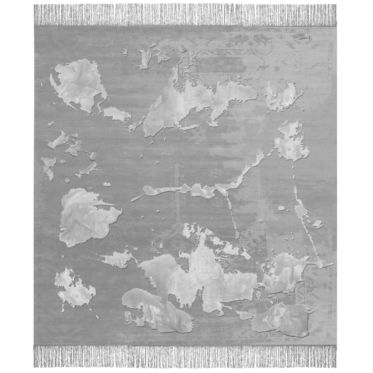 By Second Studio Novi Ligure Nl752 Metallic Grey Silk Rug