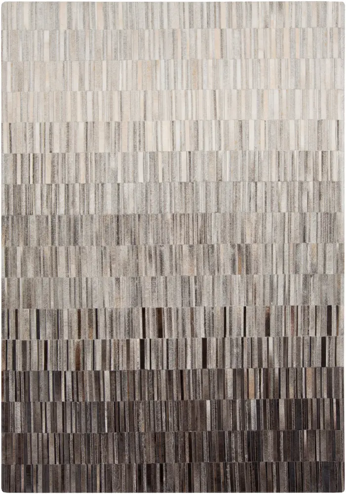 Outback OUT-1010 Medium Gray Leather Cow Hide Rug