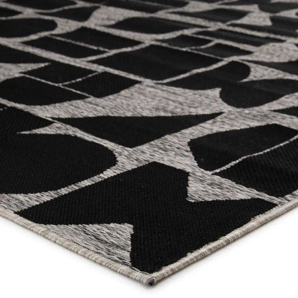 Jaipur Living Decora DNC08 Decora Zulu Black Power Loomed Synthetic Rug